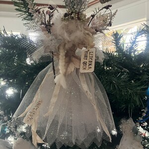 Rustic Woodland Fairy Christmas Decoration, Handmade Vintage Style ...