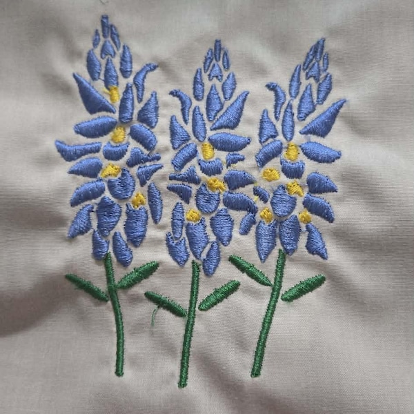 Bluebonnet Embroidery File - Etsy
