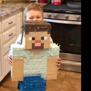 Minecraft Steve Pinata Minecraft Steve Minecraft Pinata | Etsy