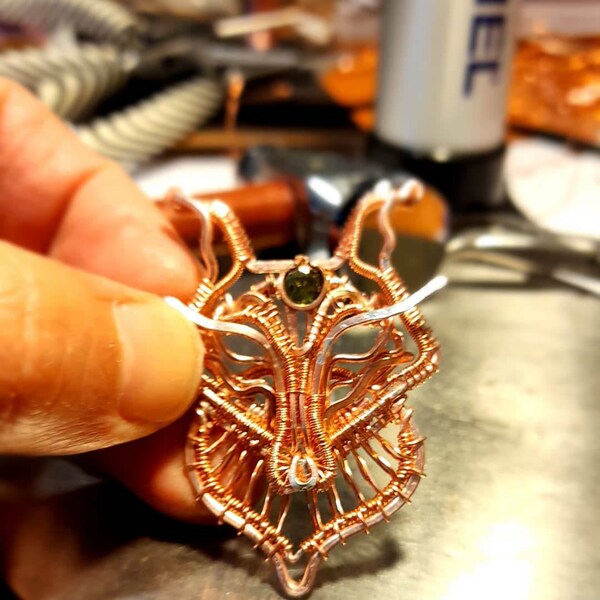 WOLF Head ADVANCED Level Wire Wrapping TUTORIAL, Diy Wire Wrap Animal ...