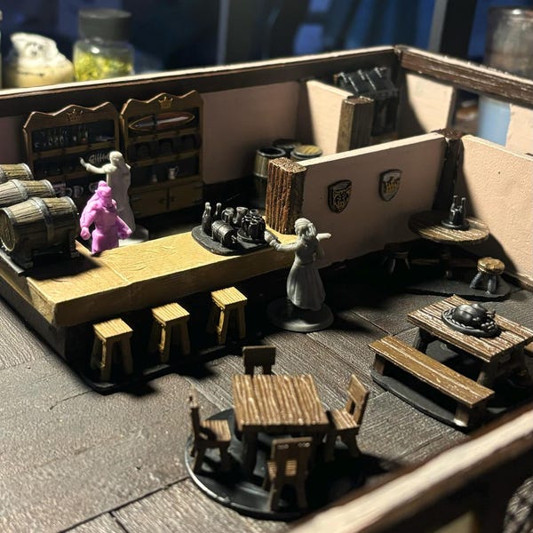 Vampire Castle Terrain Bases, Furniture Base Miniature Dungeons and ...