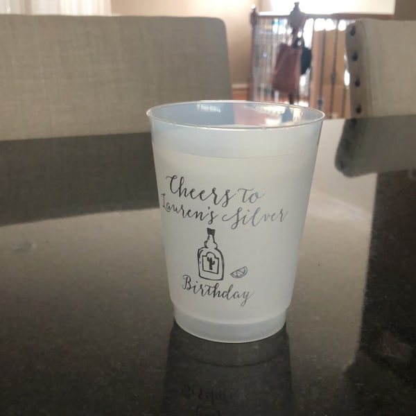 Personalized Custom Cocktail Shatterproof Party Cups, Signature Drink ...