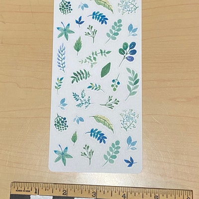 Watercolour Leaf Stickers, Leaves Stickers, Bullet Journal Stickers ...