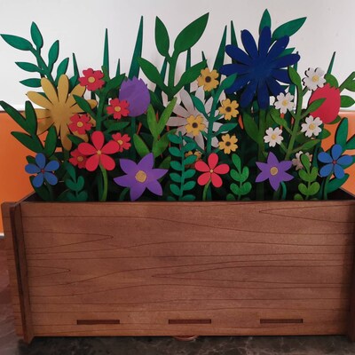 DIY 3D Layered MDF Flower Pot, Make Your Own Flower Pot, Flower Window ...