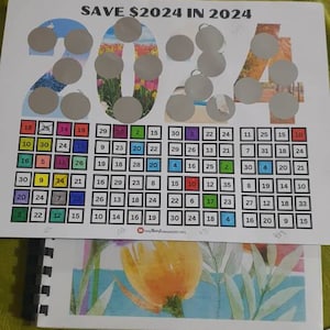Save 2024 in 2024 Savings Challenge | Printable PDF | DIGITAL DOWNLOAD ...