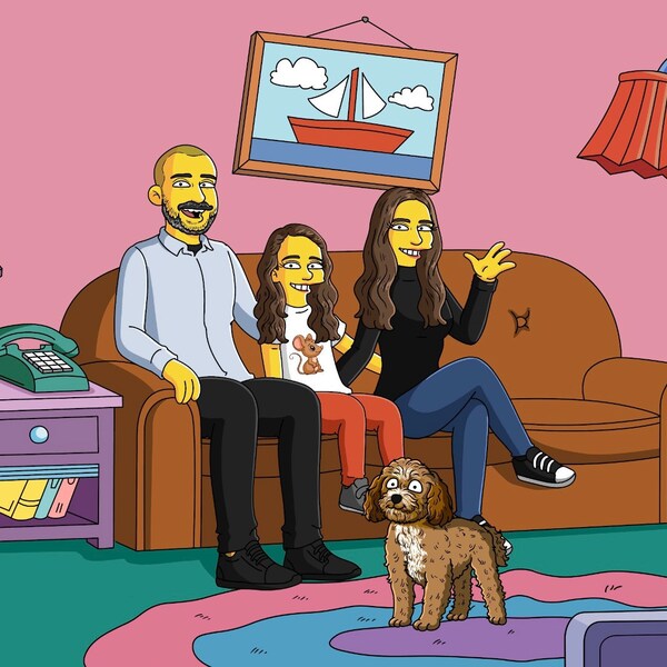 Simpsons Family Custom Portrait Christmas Gifts for Him Christmas Gifts ...