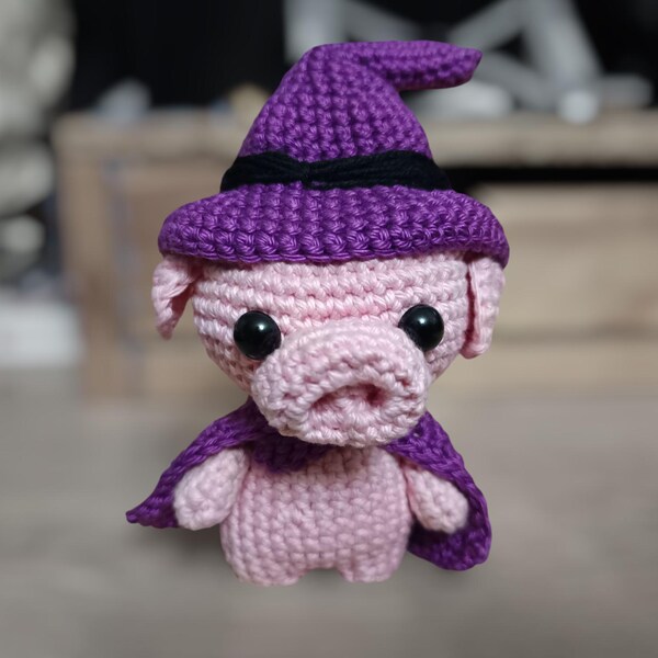 Pig Wizard Crochet Pattern, Amigurumi Farm Animal (PDF Ebook) - Etsy