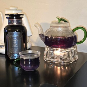 Hand Blown Pink Glass Teapot Glass Teapot With Strainer Liner Glass ...