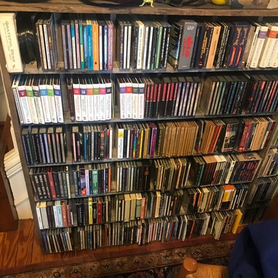 Music CD Storage Holder Cubby Shelves Fit Cds Reclaimed Wood Decor ...