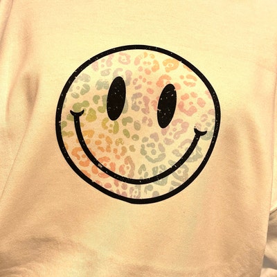 Distressed Smile Bundle Boho Floral Rainbow Png Smile Daisy - Etsy