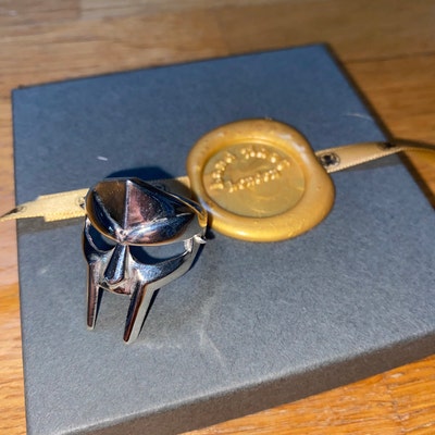 MF DOOM Ring Set With Square Ruby Hip Hop Rap Spartan Madvillian ...