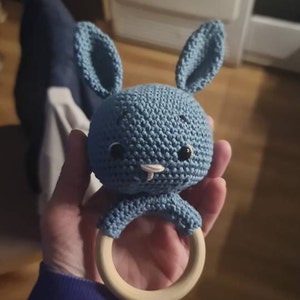 PATTERN ONLY: Bunny Rattle Rabbit Rattle Bunny Amigurumi Toy Instant ...
