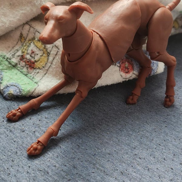Hunter Dog(lurcher) BJD Art Doll //articulate Dog Doll/different ...