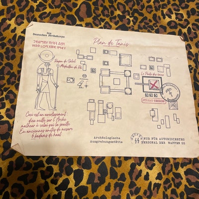 Indiana Jones Raiders of the Lost Ark Map of Tanis 8.5x11 Aged Paper - Etsy