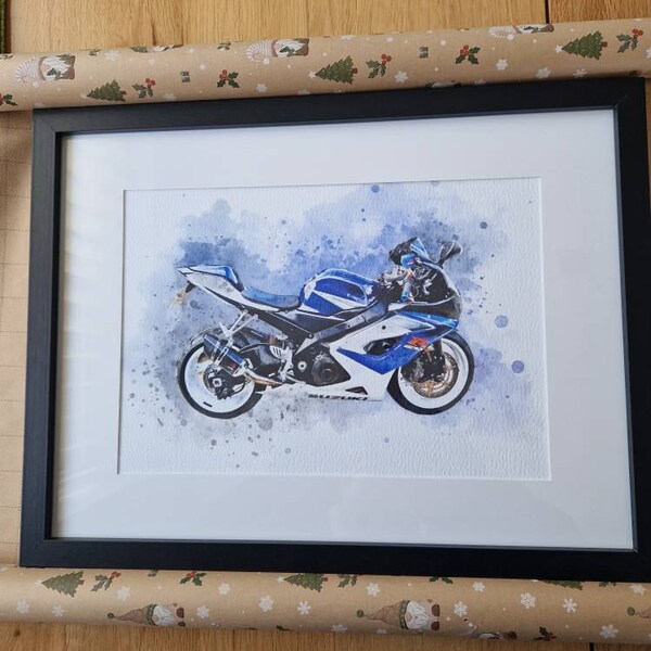 Dog Portrait • Pet Watercolour Art Print Gift • Personalised Artwork ...