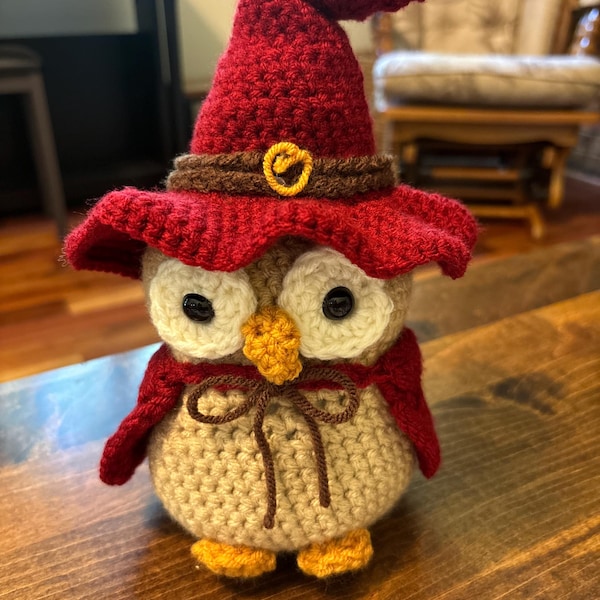 Owl Wizard Crochet Pattern , Amigurumi Mini Magical Animal Crochet PDF ...