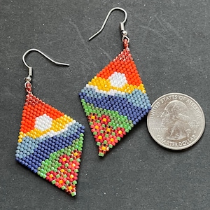 Bead Graph Paper, Seed Bead 2 DROP Brick Stitch Earring Graph Paper, 10 ...