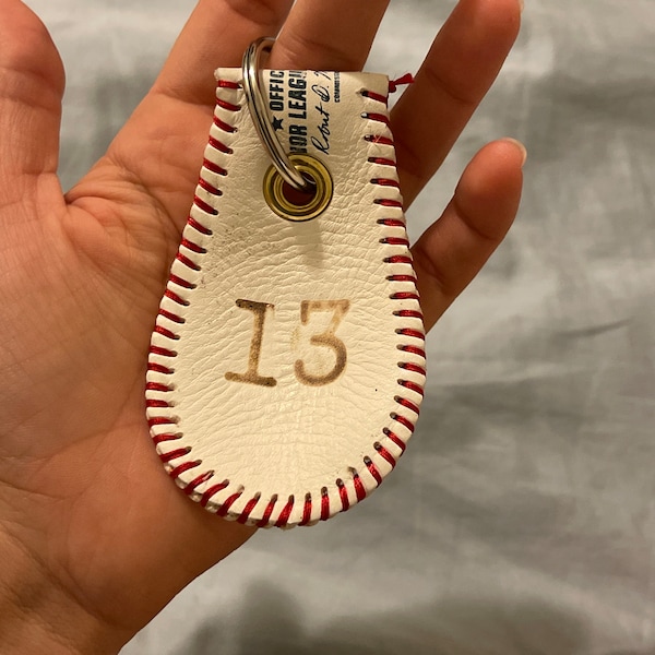 Personalized Hand Made Baseball Key Chain - Etsy