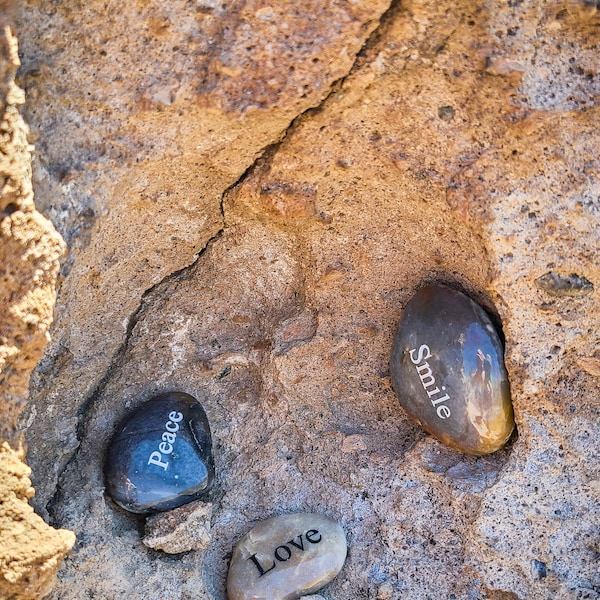 Engraved River Rock Word Stones - Single Words, Sold Individually - Etsy