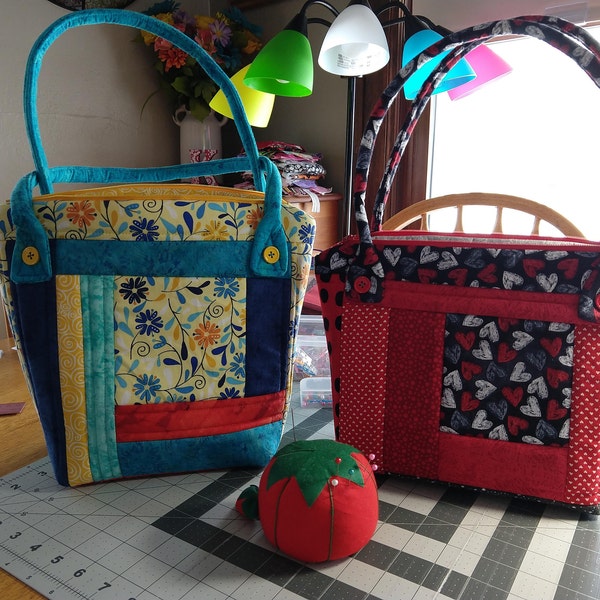 Krazy Kate Bag Paper Pattern Make 4 Bags With 1 Jelly Roll or Design ...