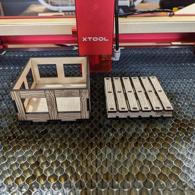 Boxed Pallet Coaster Svg Files Vector Files for Wood Laser - Etsy