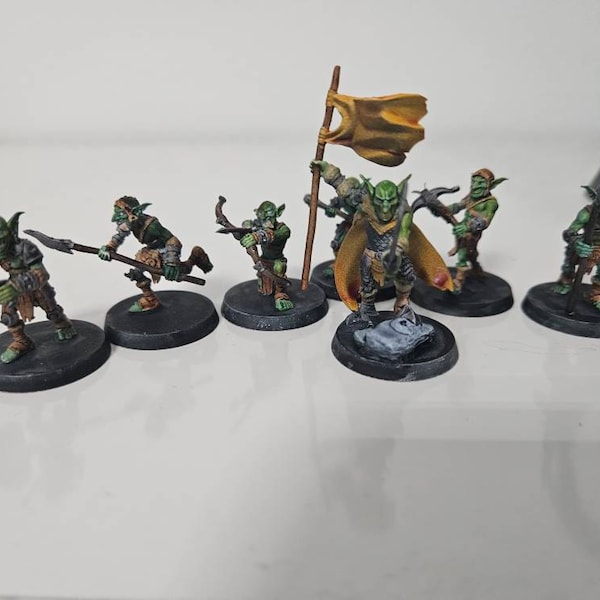 Goblin Army - 7 Resin Miniatures - Tabletop D&D, DSA and RPG Miniatures ...