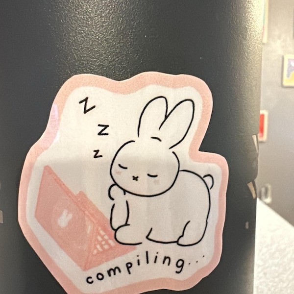Tech Coding Compiling Programmer Waterproof Sticker | Hydroflask Laptop ...