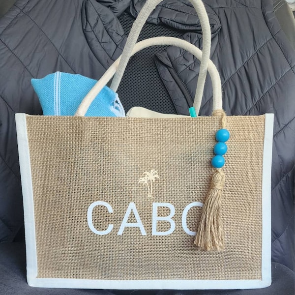 Custom Destination Wedding Welcome Bag Guest Gift Bag Bridesmaid Tote ...
