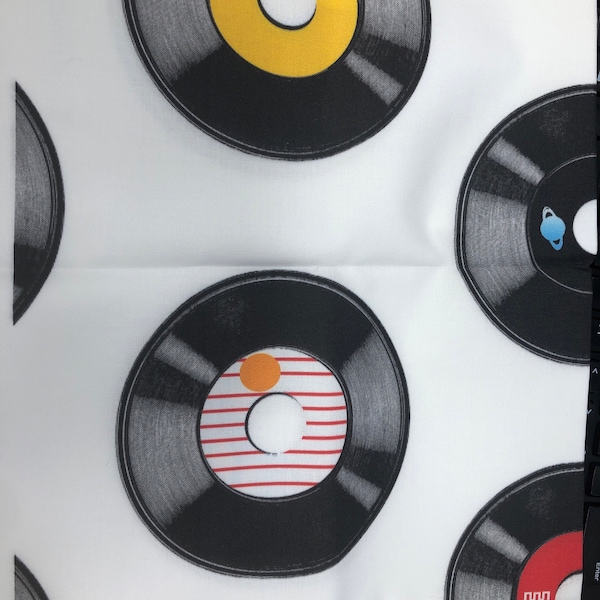 Vinyl Record Fabric - Stars on 45 (maxi Singles) || Records Vinyl Retro ...