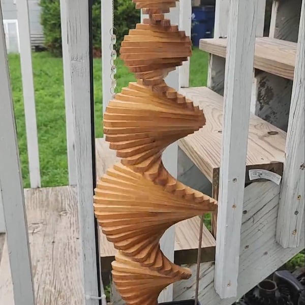 Wood Wind Spinner Professional Quality 6" Width X 22" Long! - Etsy