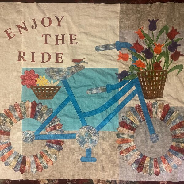 Blooming Windmill Art Quilt Pattern, Original Design Wall Art, Farm ...