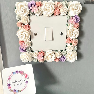 Floral Light Switch Surround Light Switch Cover Home Decor Nursery ...