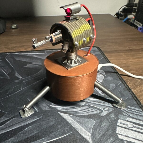 Painted Moving Rust 3D Printed Auto-turret USB C - Etsy