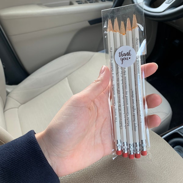 Pride and Prejudice Wrapped Pencil Set - Etsy