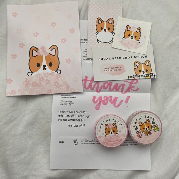 Foodie Corgi Sticker Set - Etsy