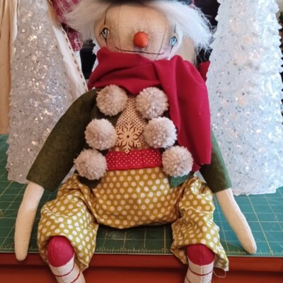 Bunny Rabbit Easter Epattern-primitive Cloth Doll Craft Digital ...