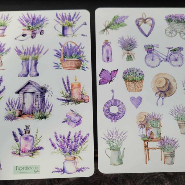 Wildflower Book Sticker Sheet, Book Stickers, Bookish Stationery ...