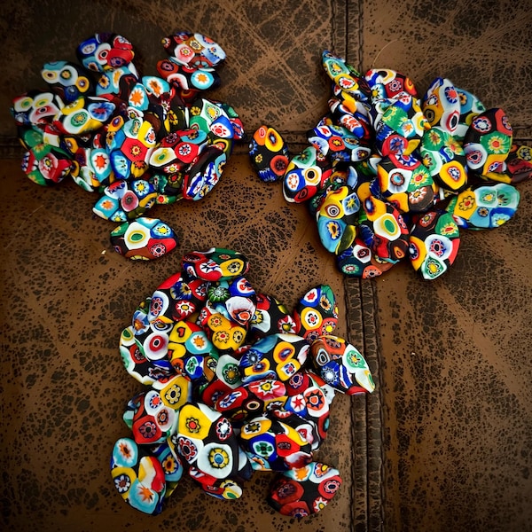 Rare Ercole Moretti Ground Chevron or Rosetta Bead, Vintage Art Deco ...