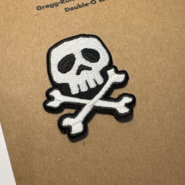 Sew on Large (4 Inch) Embroidered Skull and Crossbones Patch - Etsy