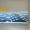 Wave Wall Decal / Wave Wall Mural / Wave Wallpaper / Nautical Wall ...
