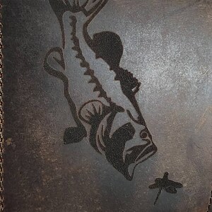 Mens Brown Leather Dog Hunting Wallet. RFID Blocking Genuine Leather ...