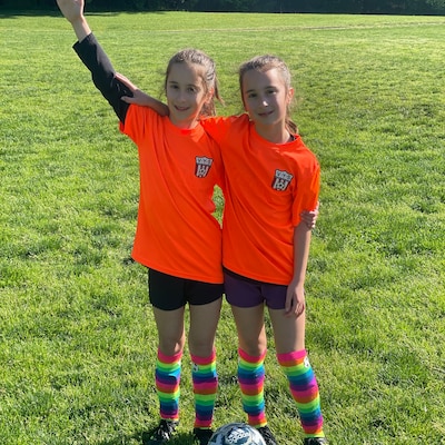 Girls Soccer Socks Pink Knee High Socks Personalized Soccer Ball Soccer ...