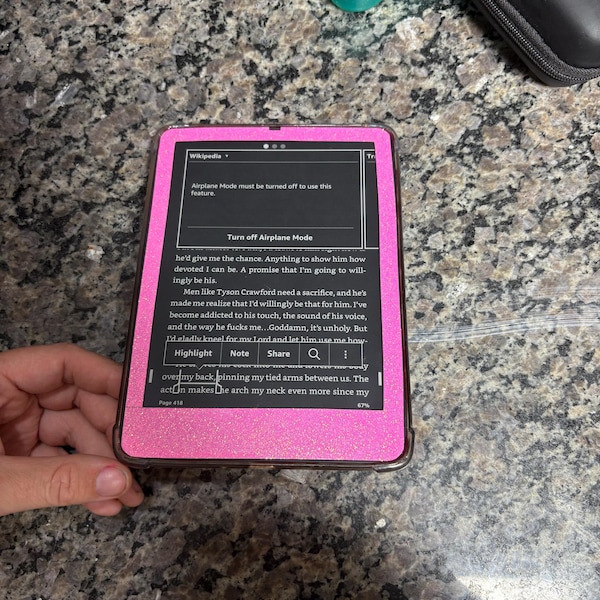 Kindle Paperwhite Skin | Glitter Vinyl Decal - Etsy