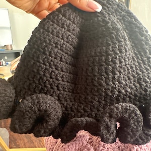 Crochet Ruffle Edge Hat crochet Ruffled Hat Summer Hat Ruffle Hat Brown ...