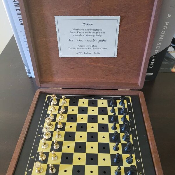 Cribbage Board Game, Zippered Travel Case, Faux Leather, Complete With ...