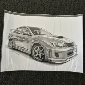 Holden VK Commodore Street Machine A3 Print off Original Pencil Drawing ...