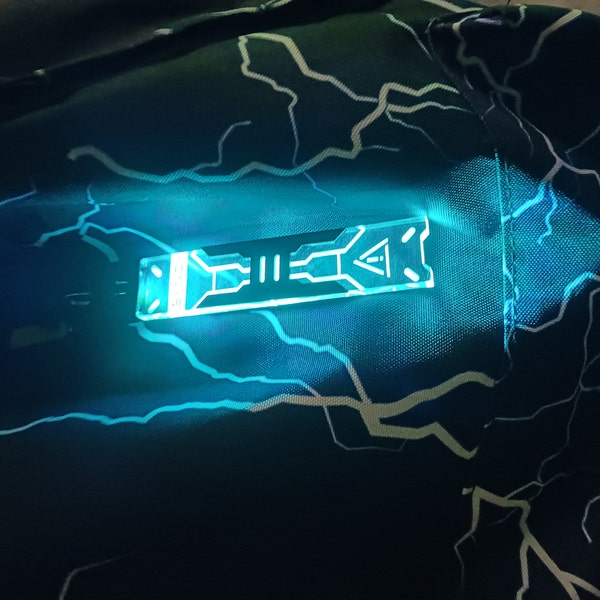 Futuristic LED Keychain & Necklace Accessories Multi Color Illumination ...