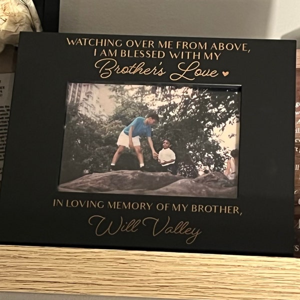 Brother Memorial Picture Frame | Loss of Brother Sympathy Gift ...