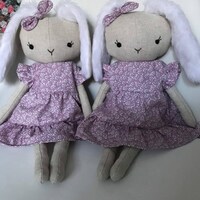 Bunny Sewing Pattern PDF Make 2 Types of Cloth Bunny Rabbit Doll ...