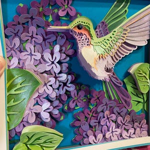 3D Hydrangea Flowers Shadow Box SVG, 8x10 Inch Layered Hortensia 3D Svg ...